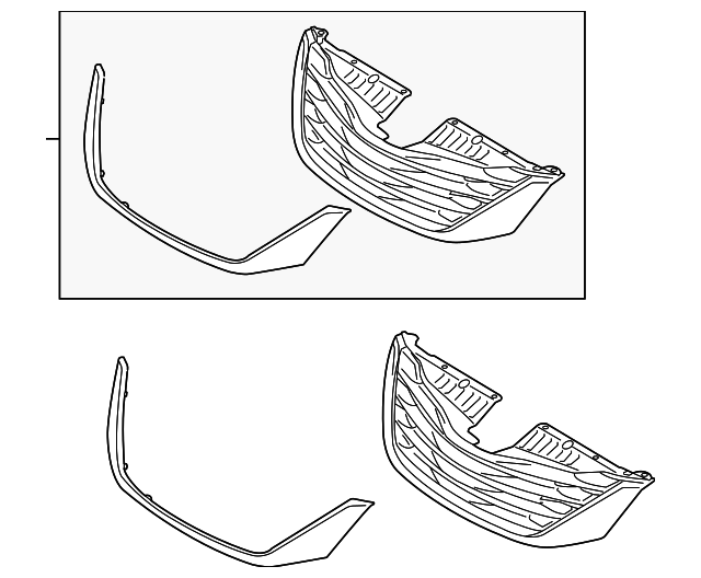 2011-2014 Toyota Sienna Grille Assembly 53101-08090 | Sparks Parts