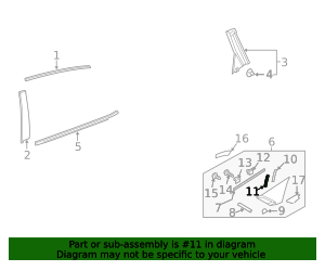 75317-TRT-A01 - Cladding Seal 2018-2021 Honda Clarity | Honda Parts Online