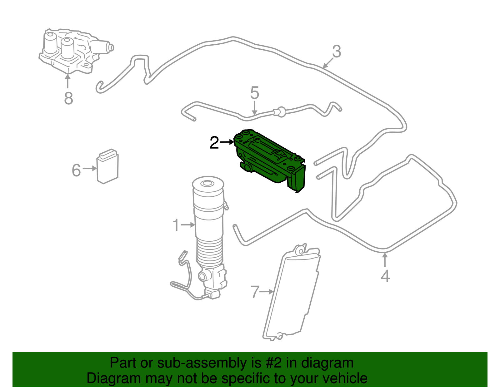 2009-2017 BMW Air Compressor 37206875176 | OEM Parts Online