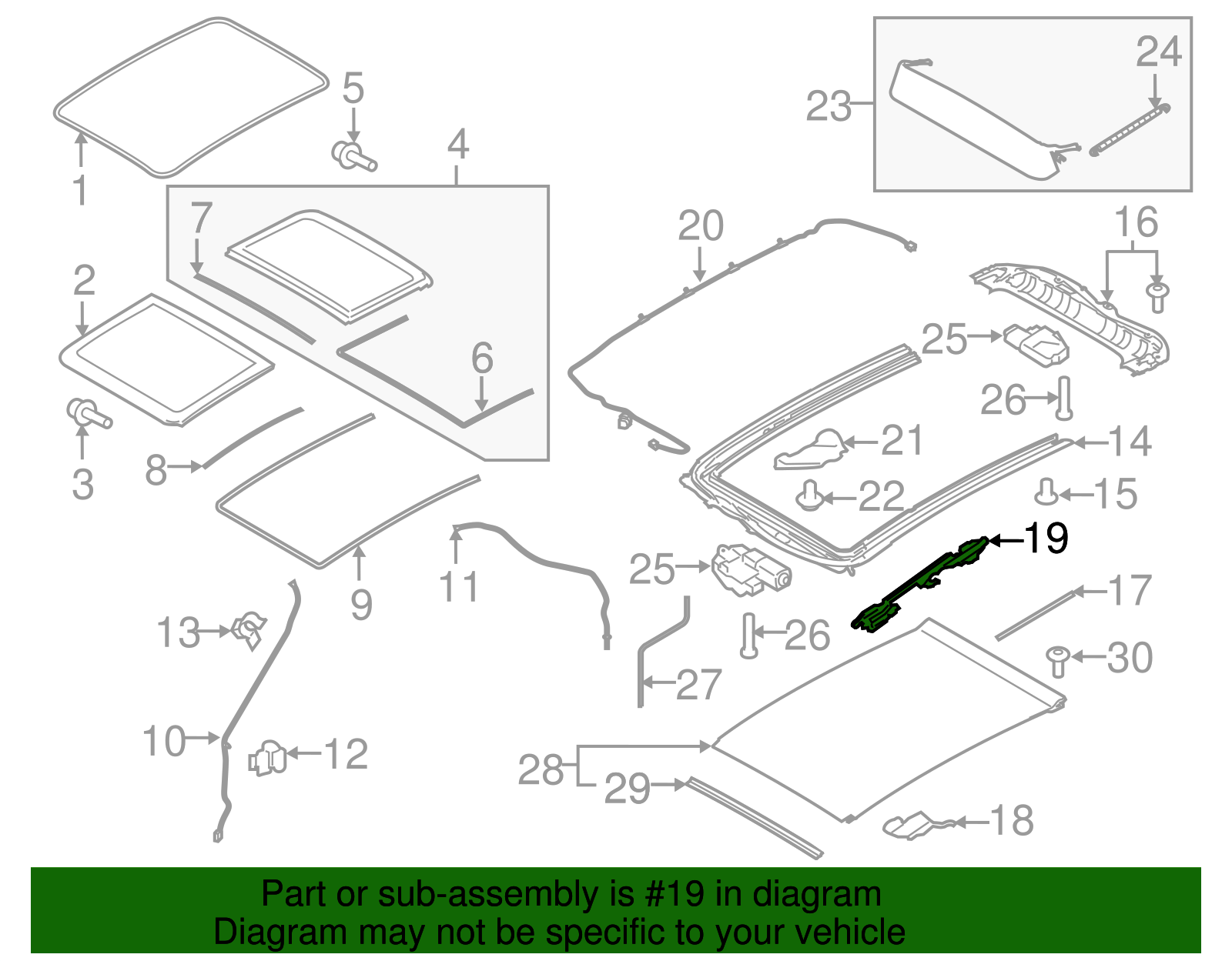 95B-898-010 - Sunroof Cable Guide 2015-2024 Porsche Macan | AutoNation ...