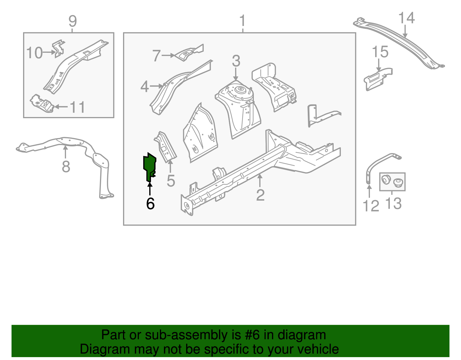 2015-2024 Ford Mustang Front Bracket FR3Z-16152-A | TascaParts.com
