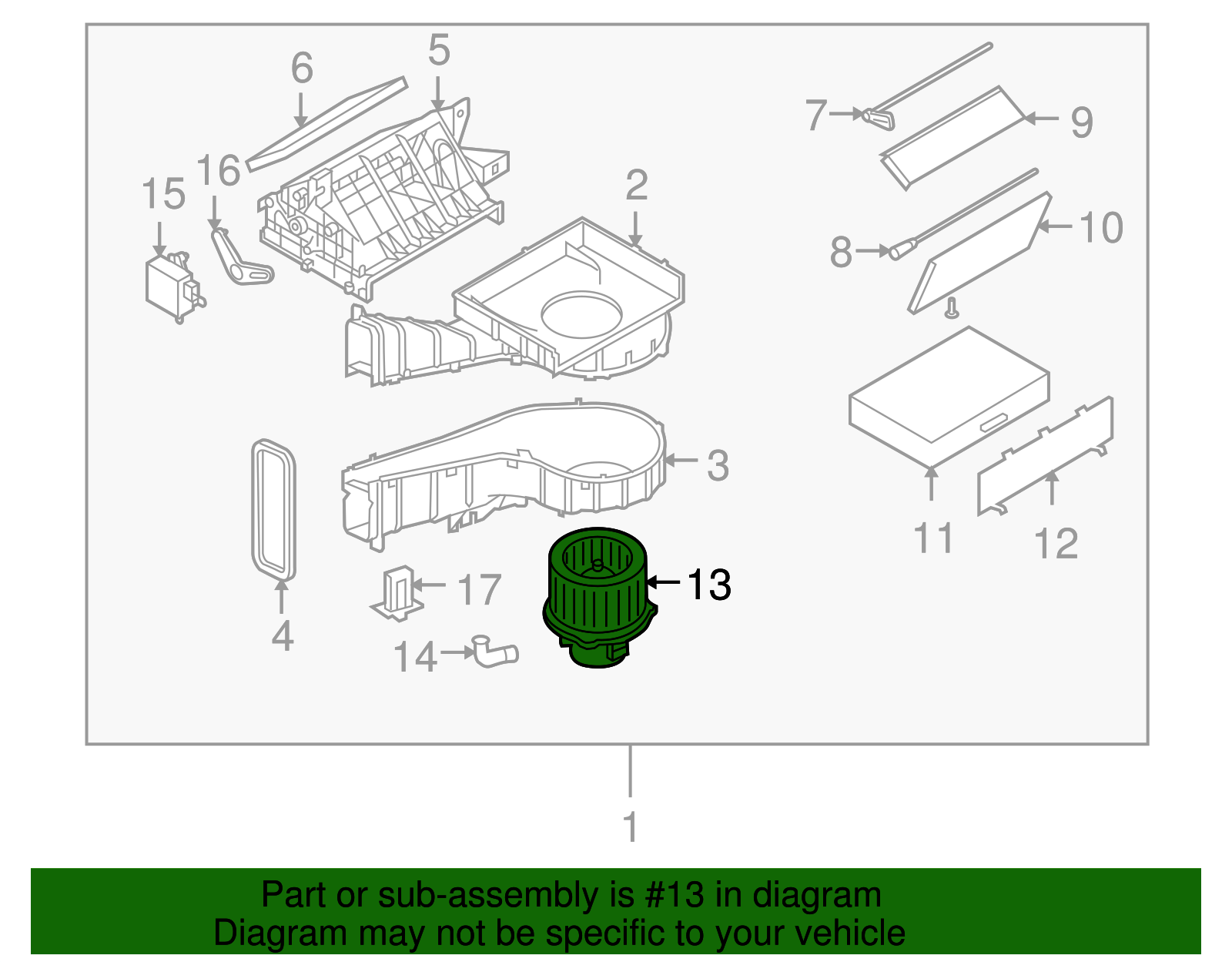 97112-3F000 - Blower Motor 2004-2006 Kia Amanti | Kia.Parts Store