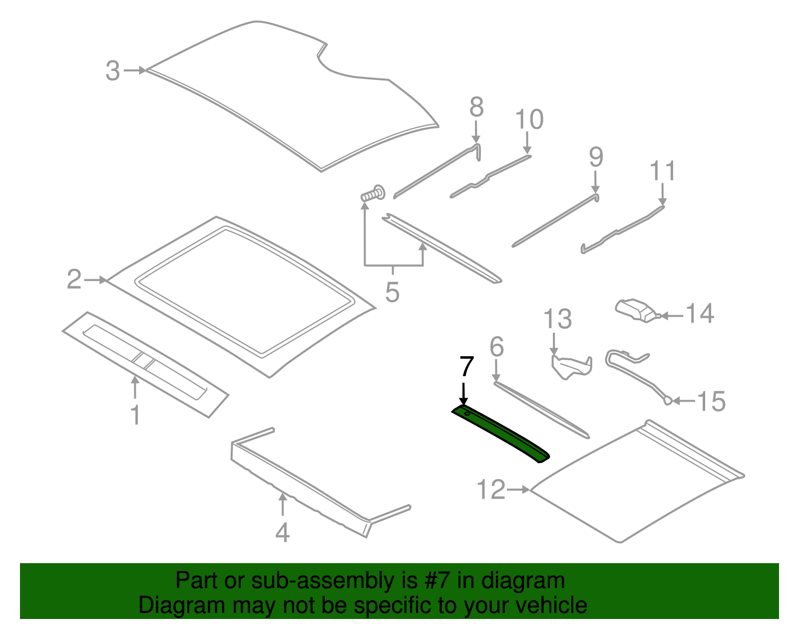 2017-2020 Lincoln Continental Molding Roof Drip Rail Fini GD9Z-5450036 ...