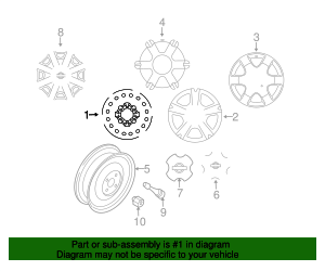 1993-2006 Nissan Wheel, Steel 40300-1E407 | GetOEMParts.com