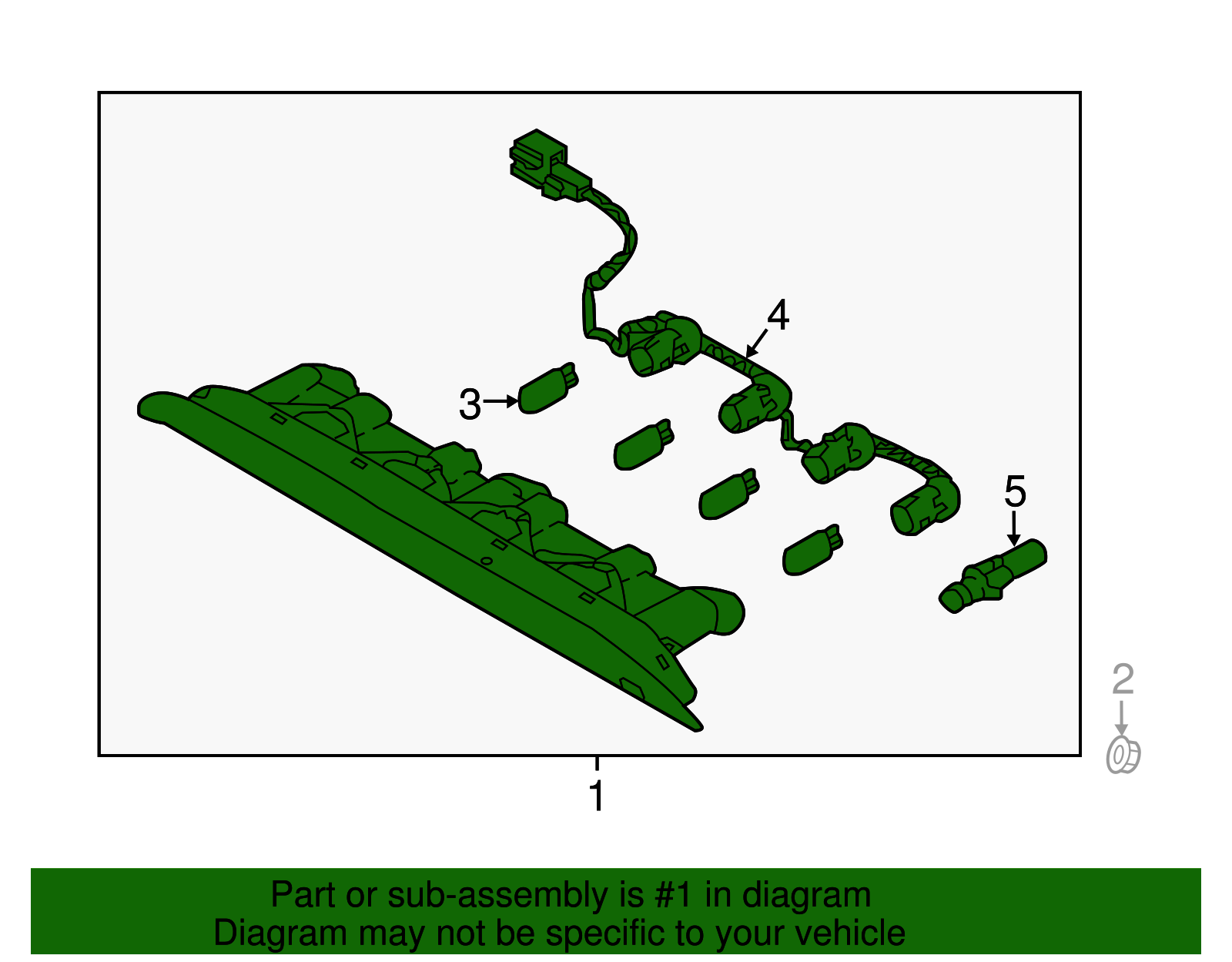 92700-H9010 - High Mount Lamp 2018-2023 Kia Rio | Kia.Parts Store