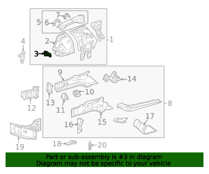 53258-53040 - Fender Apron Reinforcement 2014-2020 Lexus ...