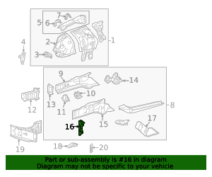 2006-2024 Lexus Outer Rail Extension 57151-30040 | OEM Parts Online