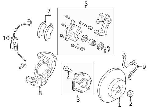 Front Brakes for 2021 Toyota Venza | Ourisman Toyota Parts