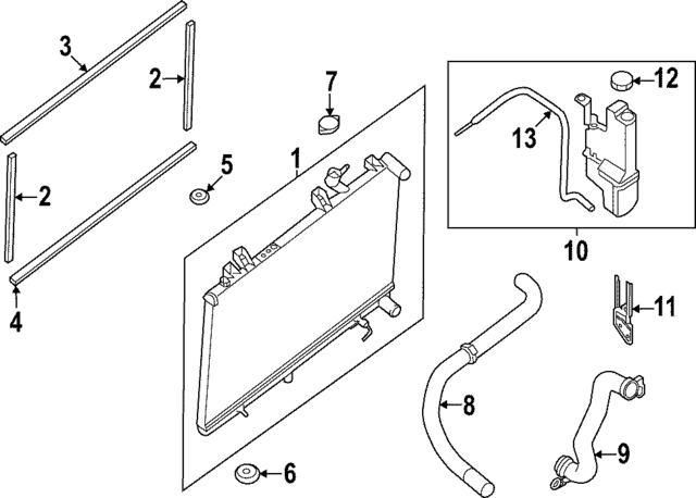 2022-2024 Nissan Pathfinder Lower Hose 21503-6SA0A | Temecula Nissan Parts