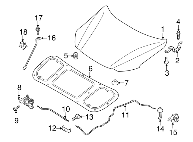 Genuine OEM Insulator Part# 81125-G2000 Fits 2017-2022 Hyundai Ioniq ...