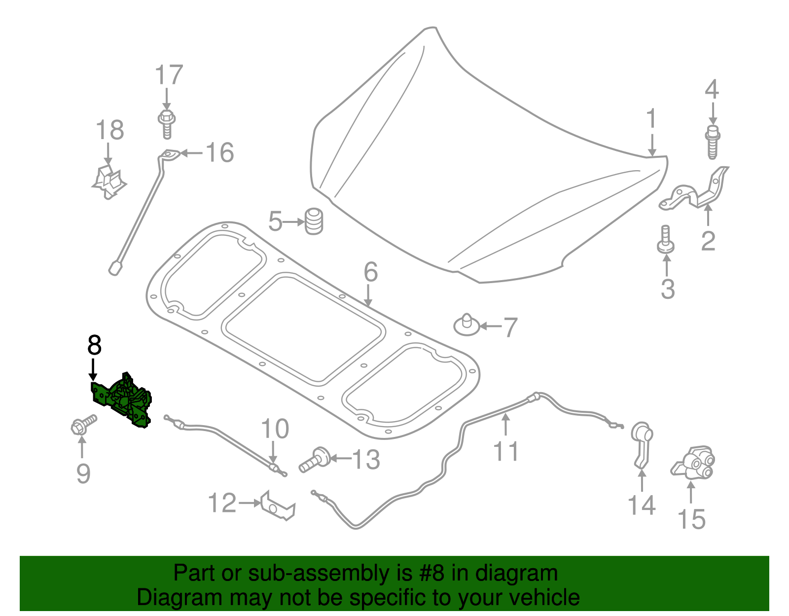81130-G2000 - Latch 2017-2022 Hyundai Ioniq | Group 1 Auto Parts