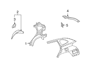 0K34A-70120A - Wheel Housing Bracket 2002-2005 Kia Rio | Kia.Parts Store