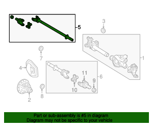 Genuine OEM Ford Part - Drive Axle Shaft EC3Z-3219-E | Genuine OEM Ford ...