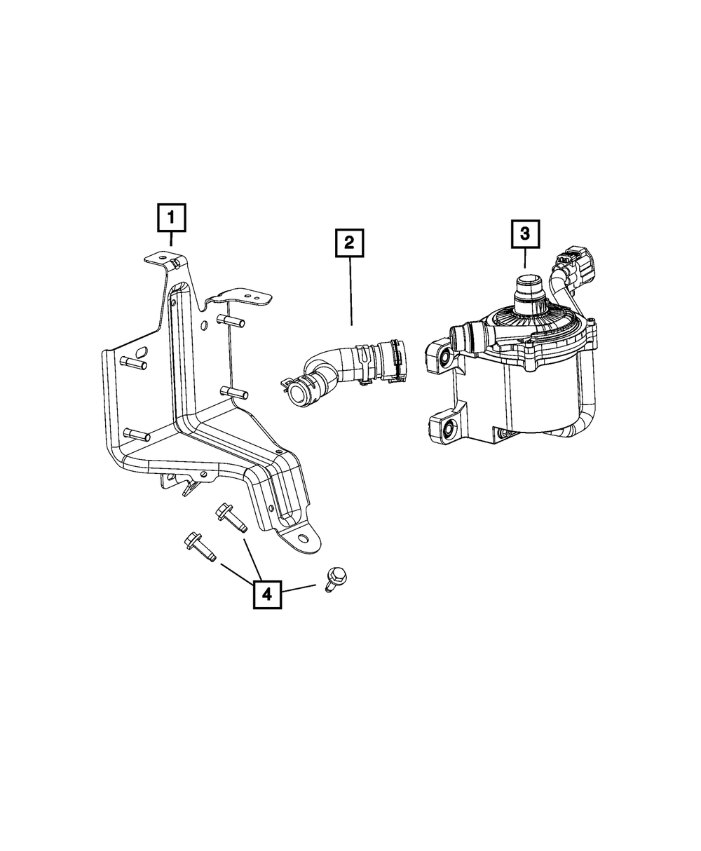 Genuine Mopar Auxiliary Coolant Pump 68430016AA for sale online | eBay