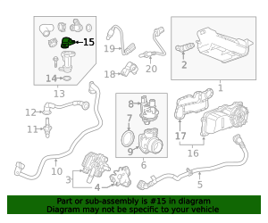 2020-2022 Cadillac XT5 Crankcase Pressure Sensor 12718935 | QuirkParts