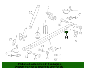 2015-2021 GM Leaf Spring Insert 84474225 | TascaParts.com