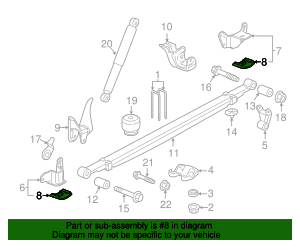 2011-2019 GM Rear Spring Stop Insulator 20873527 GM | GMPartsDirect.com