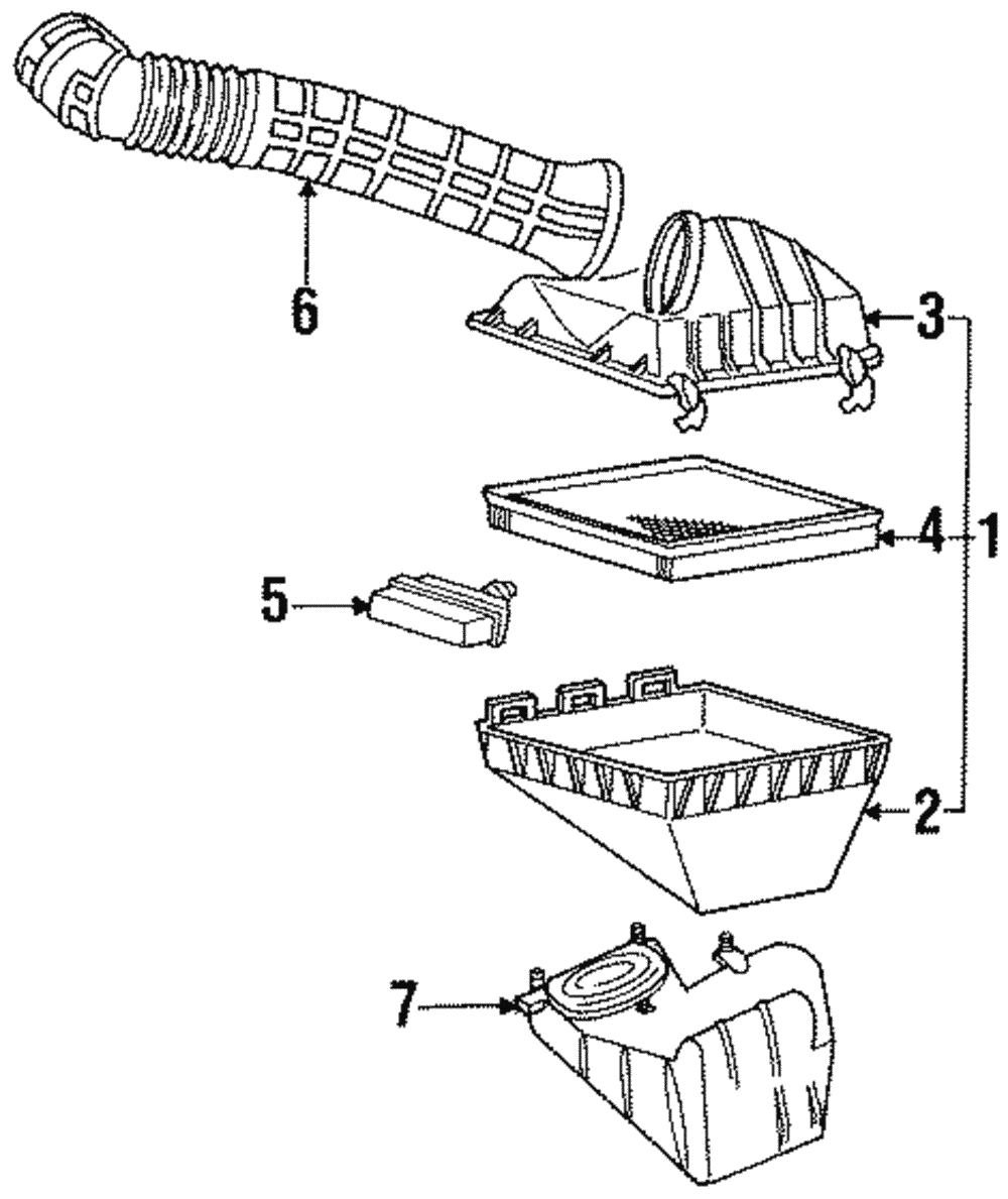 E7TZ-9D695-A - Engine Crankcase Breather Element 1985-1997 Ford ...