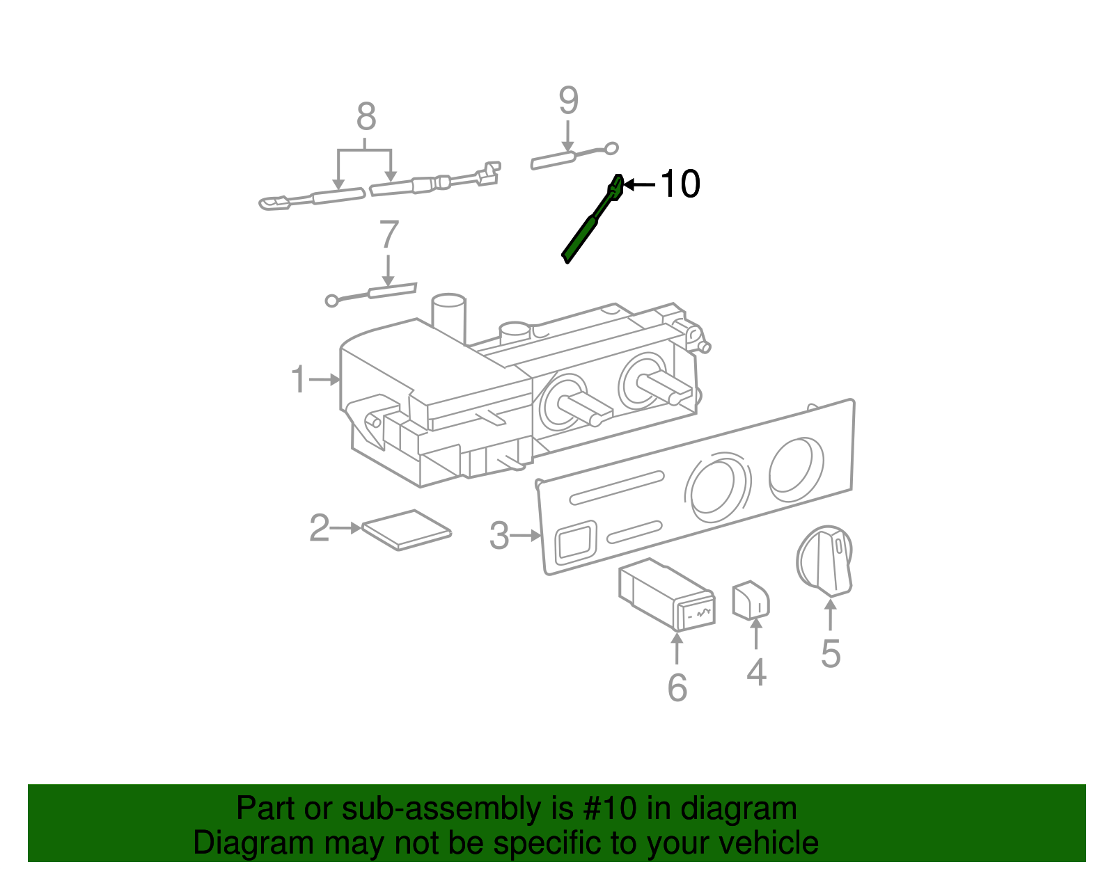 1998-2000 Toyota Tacoma Control Cable 55909-35090 | OEM Parts Online