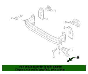 2016-2020 Fiat 500X Bracket Rivet 68267434aa | TascaParts.com