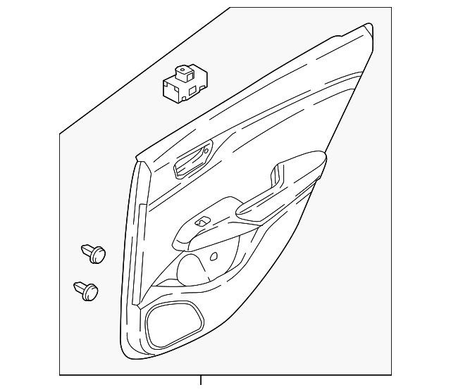 2018-2022 Hyundai Accent Door Trim Panel 83308-J0030-NTA | QuirkParts