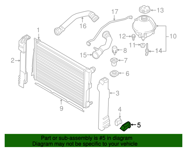 17117593779 - 2011-2018 BMW Support Bracket Lower Bracket (17-11-7-593 ...