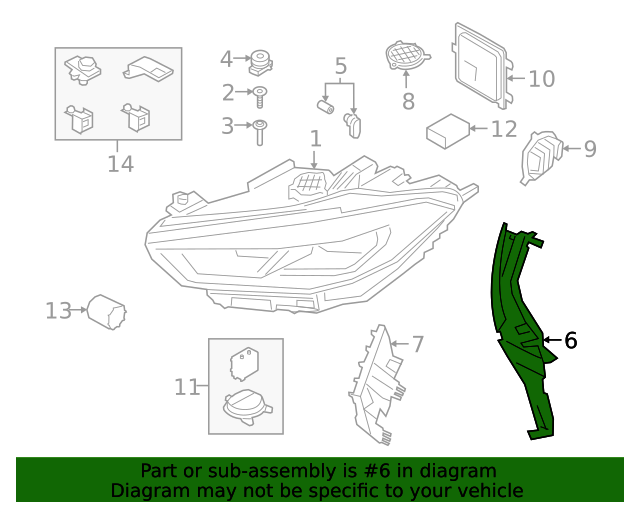 2019-2023 BMW Headlight Gasket 63-11-9-482-970 | AutoNationParts.com