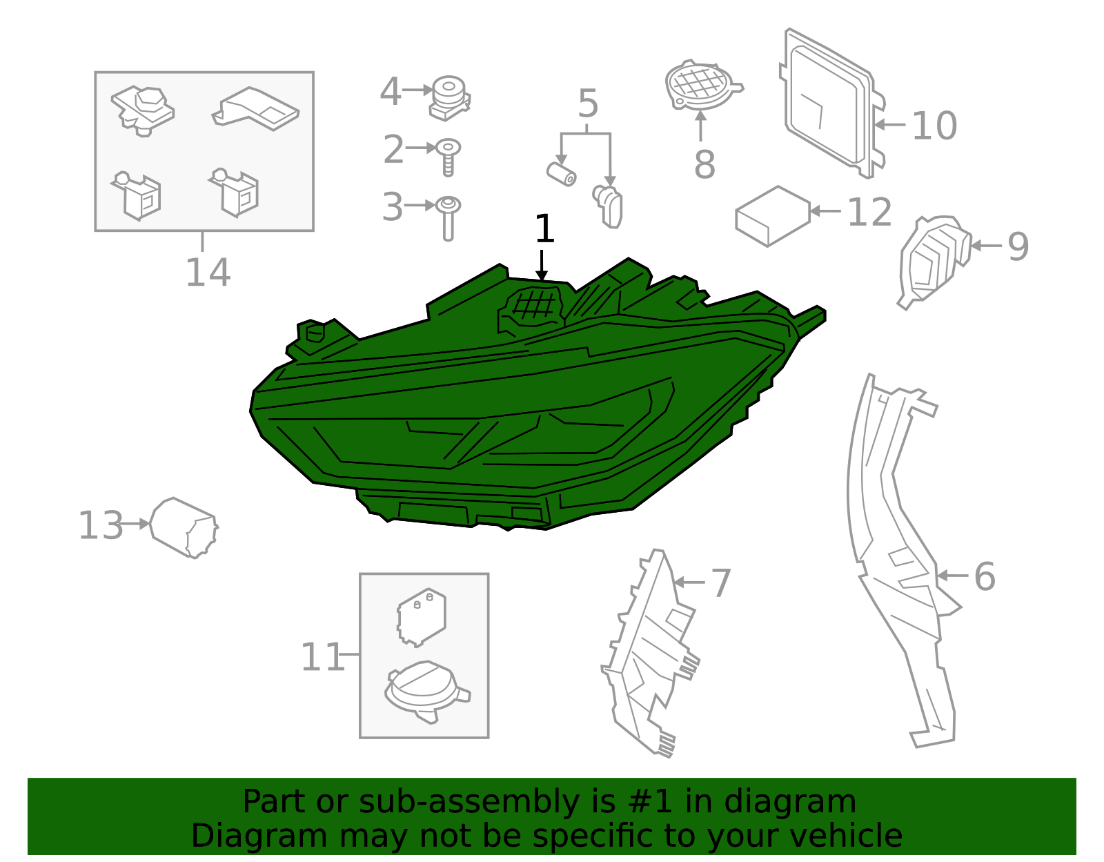 63-11-5-A41-037 - Headlight BMW Laserlight left 2019-2025 BMW ...