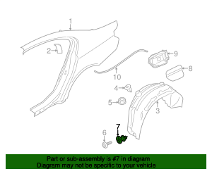 Genuine BMW 07-14-7-122-912 | Rocker Panel Molding Clip | FREE Shipping ...