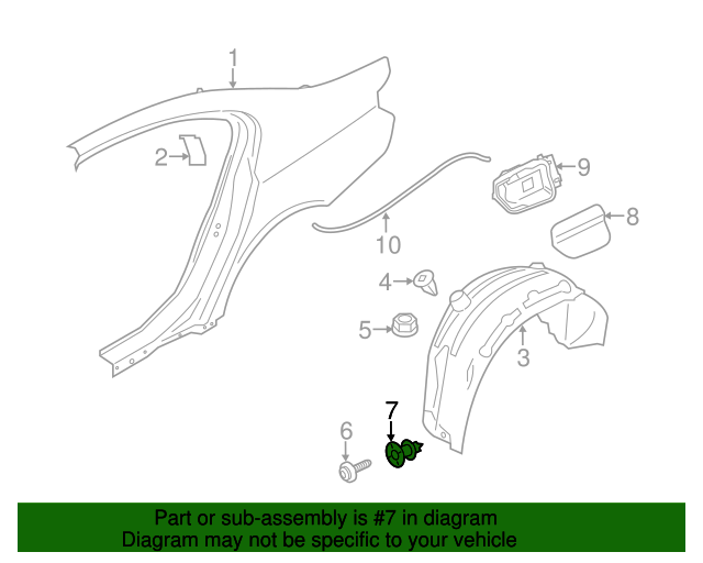 Genuine BMW 07-14-7-122-912 | Rocker Panel Molding Clip | FREE Shipping ...