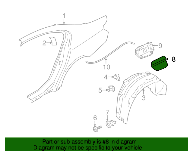 Genuine BMW 41-00-7-284-831 | Fuel Door | FREE Shipping on Most Orders ...