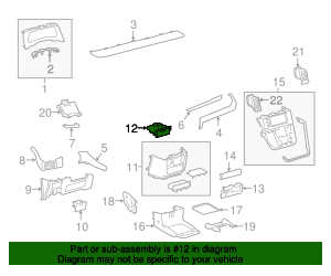 55620-08050 - Cup Holder - 2015-2020 Toyota Sienna | OEM Parts To You