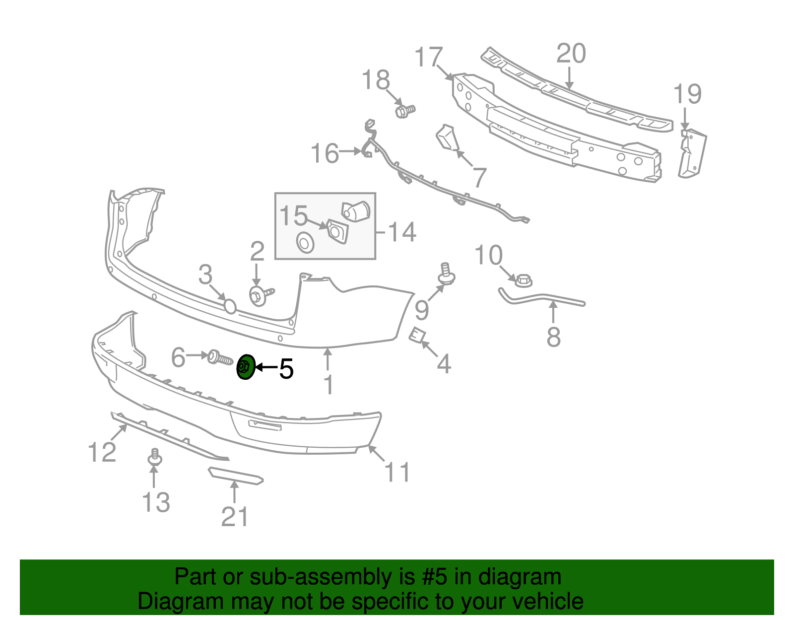 2007-2025 GM Retainer Grommet 15265199 GM | GMPartsDirect.com