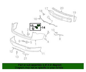 2006-2025 GM Parking Assist Alarm Sensor 15239247 | OEM Parts Online
