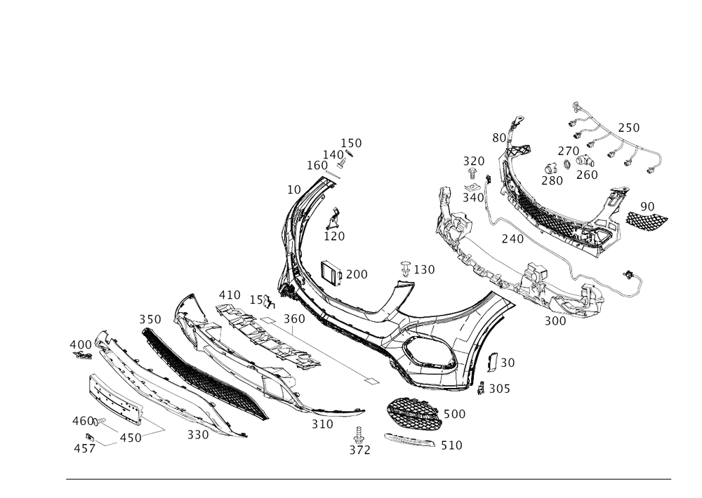 292-889-01-95 - Intermediate Layer 2016-2019 Mercedes-Benz | Mercedes-Benz USA Parts