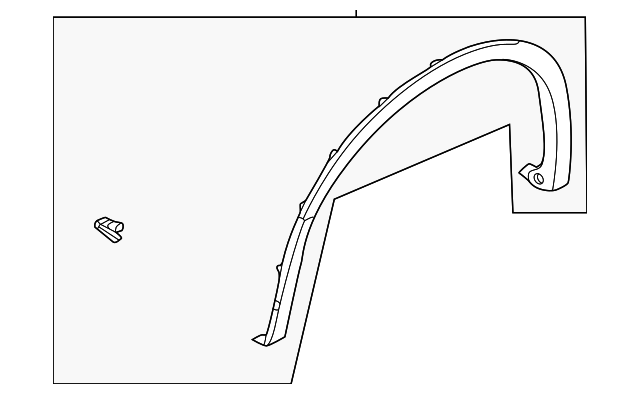 2022-2024 Mitsubishi Wheel Opening Molding 7400A595 | Mitsubishi Parts ...