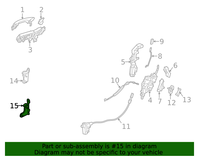 222-730-84-03 - Door Hinge 2014-2020 Mercedes-Benz | AutoNationParts.com