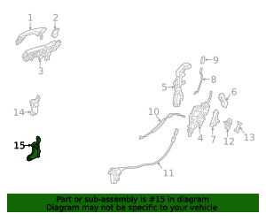 222-730-84-03 - Door Hinge 2014-2020 Mercedes-Benz | AutoNationParts.com