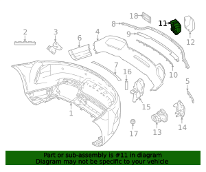 190-885-01-16 - Bumper Cover Reinforcement 2016-2021 Mercedes-Benz ...