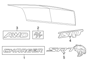 2019-2021 Dodge Charger Emblem 68394696AA | TascaParts.com