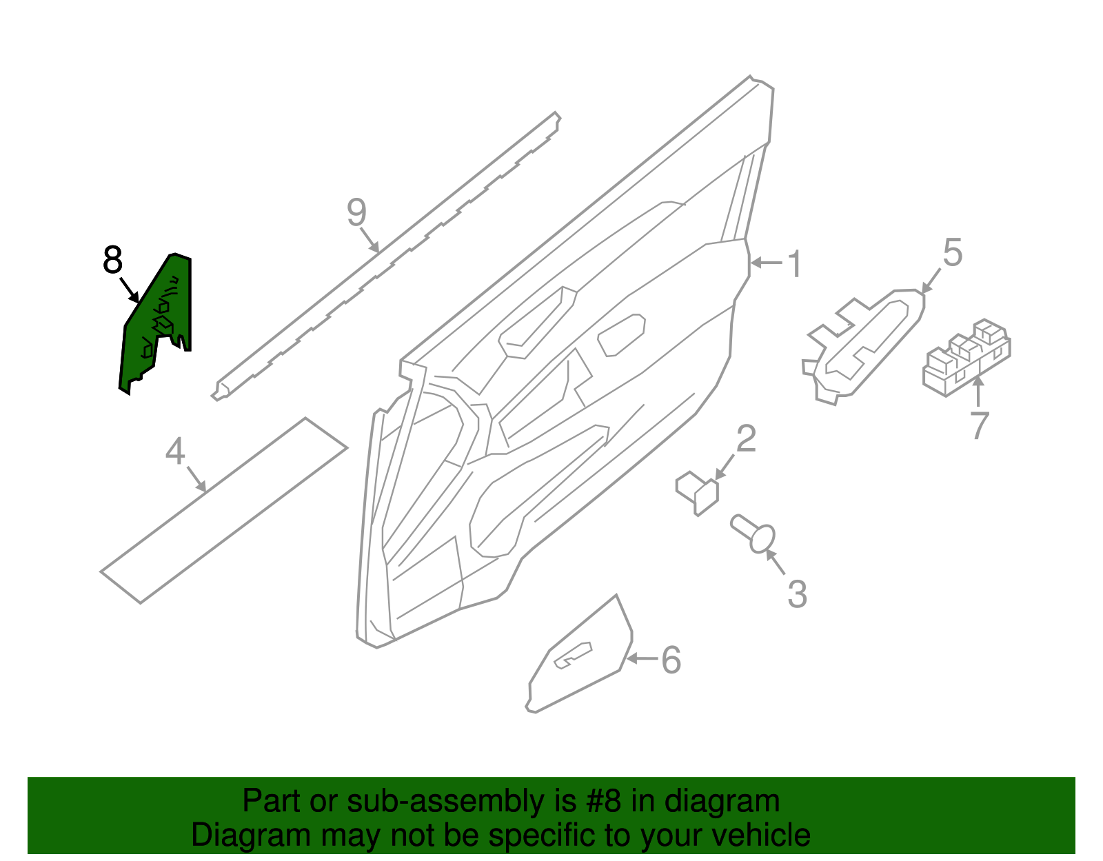 2013-2019 Nissan Sentra Corner Cover 80292-3SG0A | Nissan Parts Central