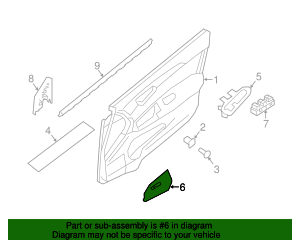 2013-2019 Nissan Sentra Switch Bezel 80960-3SG0B | Temecula Nissan Parts