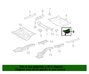 2009-2015 Toyota Venza Side Panel 58306-0T010 | Toyota Parts Center