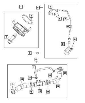 2019-2024 Ram 1500 Radiator Outlet Hose 68268586AD | My Mopar Parts