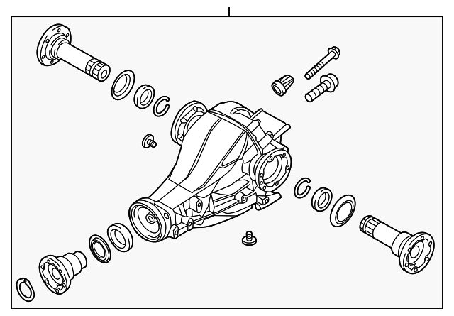 2009-2017 Audi Differential Housing 0BC-500-043-L | OEM Parts Online