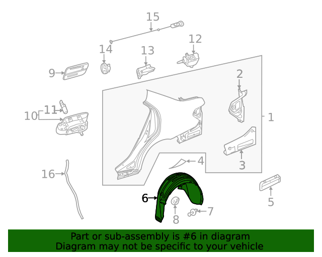 2010-2013 Mercedes-Benz Wheelhouse Liner 212-690-10-30 | MB Parts Store