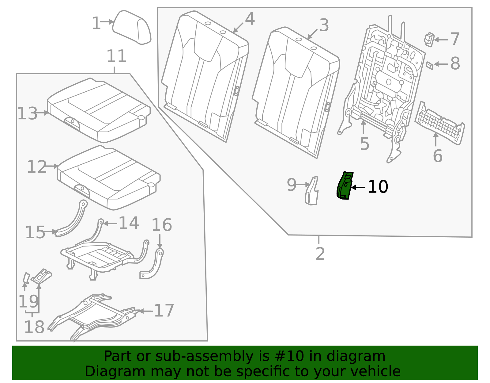 2021-2025 Kia Sorento | Outer Cover | 89AA5-R5700 | Kia Auto Parts