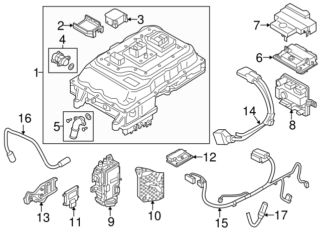 Genuine BMW 12-52-7-588-405 | Inverter Upper Bracket | FREE Shipping on ...