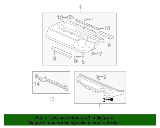 1997-2013 Acura Manifold Cover Retainer 90501-SS8-A01 | Acura OEM Parts ...