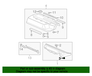 1997-2013 Acura Manifold Cover Retainer 90501-SS8-A01 | OEMAcuraPart